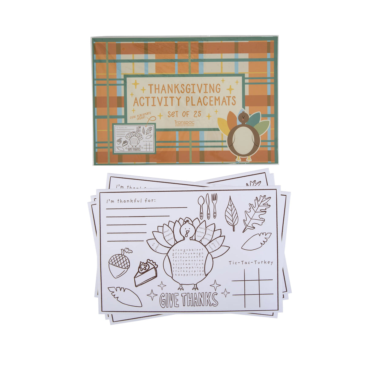 Paper Thanksgiving Activity Mat – Wildflowers