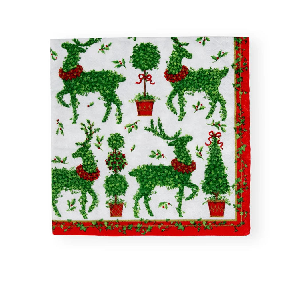 Animal Topiaries Luncheon Napkin – Wildflowers