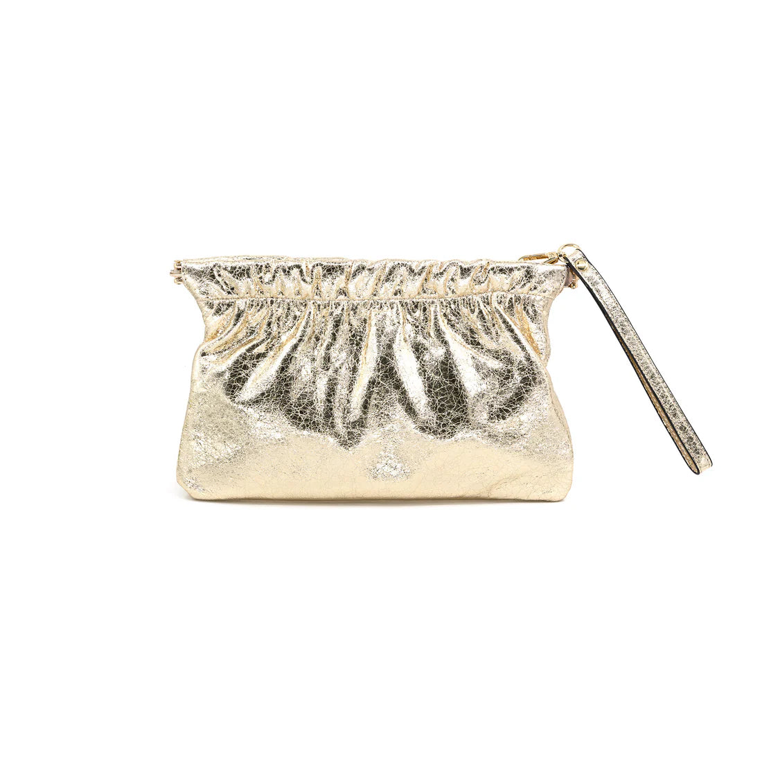 Gold Metallic Clutch w/ Pop Open Top – Wildflowers