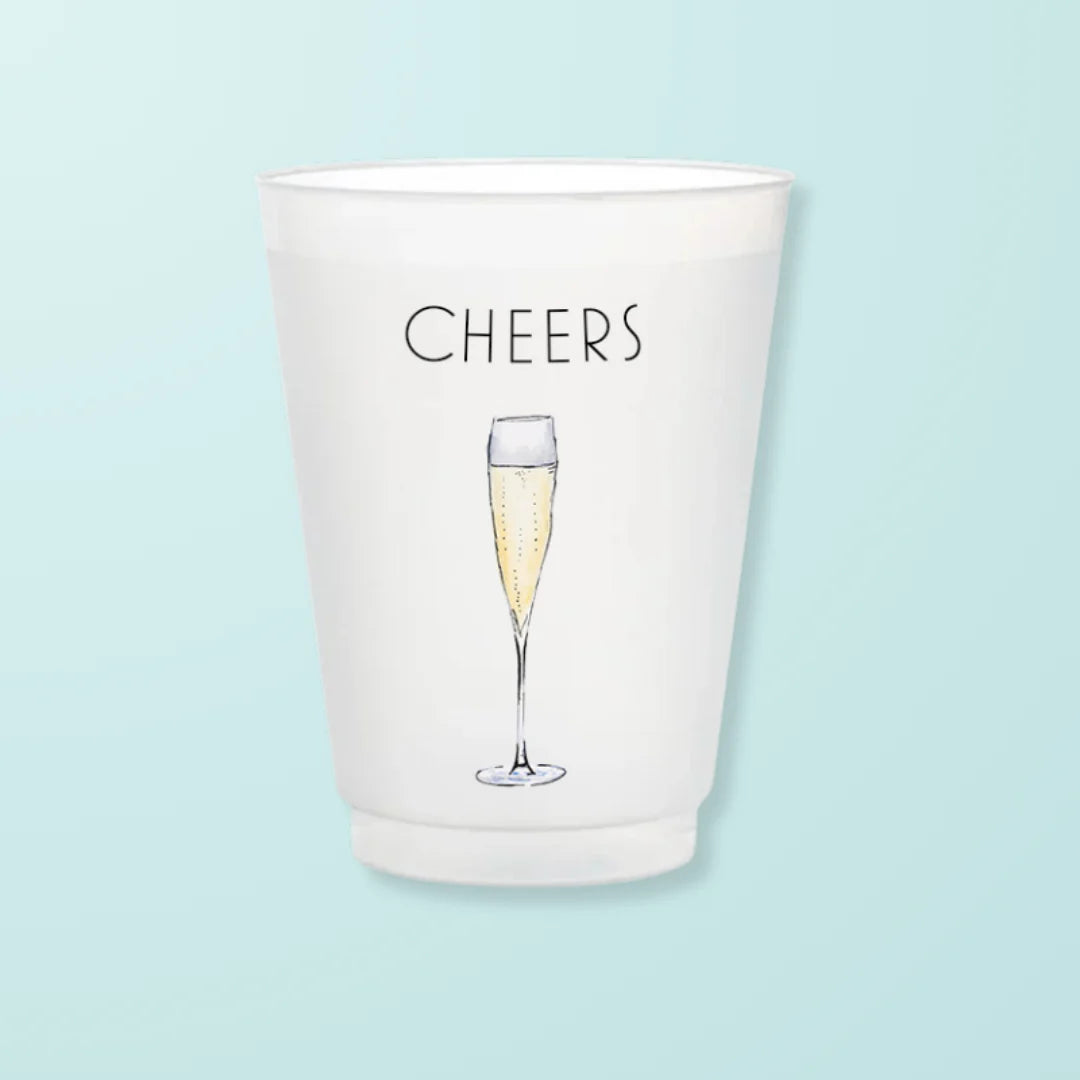Cheers Champagne Flute Cups – Wildflowers