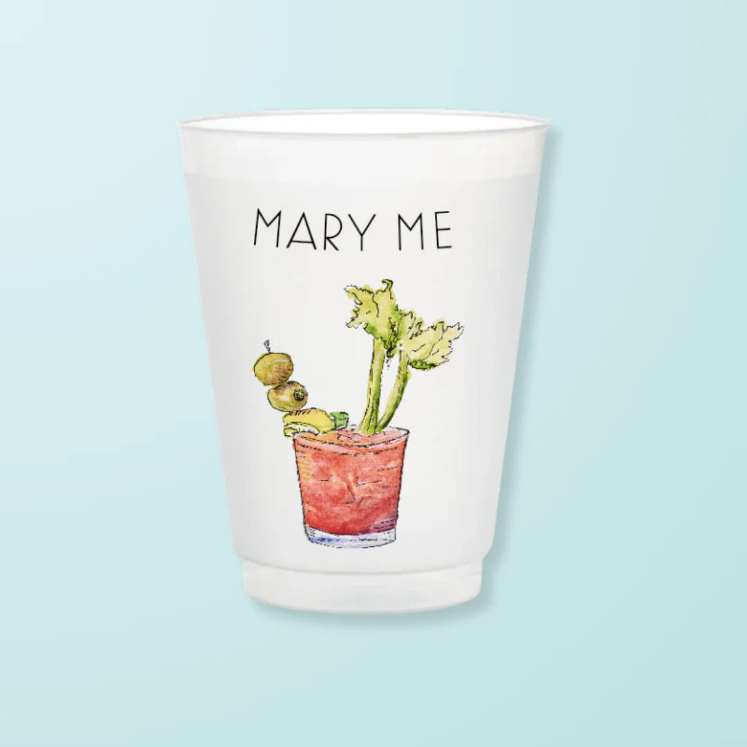 "Marry Me" Bloody Mary Frosted Cups – Wildflowers