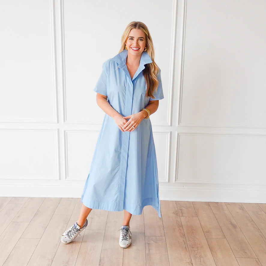 Millie Long Poplin Dress – Wildflowers