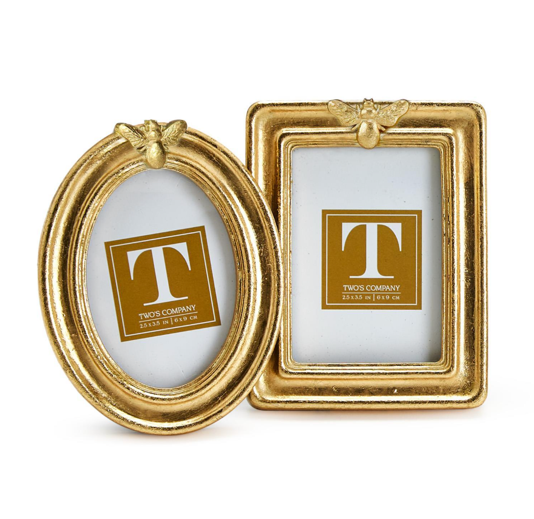 Oval Golden Bee Frame – Wildflowers