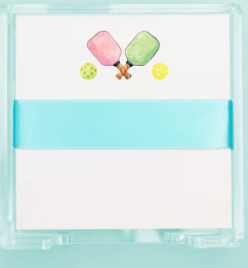 Pickle Ball Square Desk Set – Wildflowers