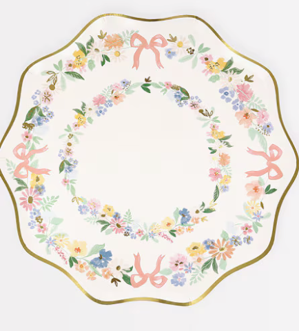 Elegant Floral Side Plates – Wildflowers
