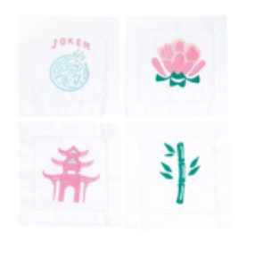 Mahjong Cocktail Napkins – Wildflowers