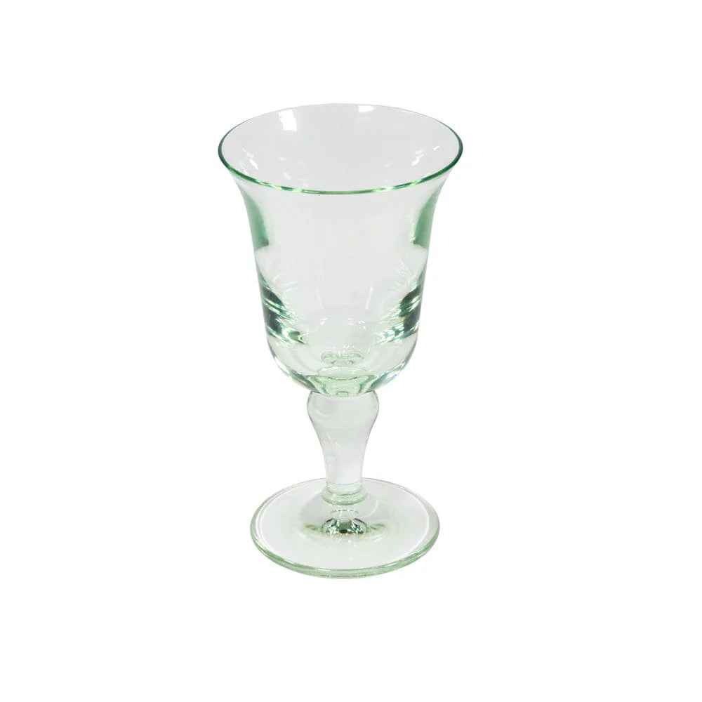 Acrylic Flared Light Green Water Glass – Wildflowers