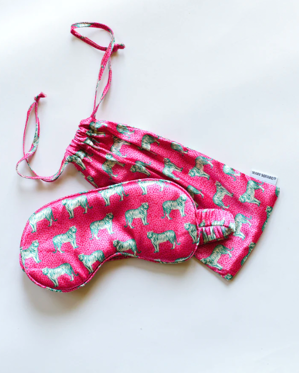 Pink Tiger Eye Mask – Wildflowers