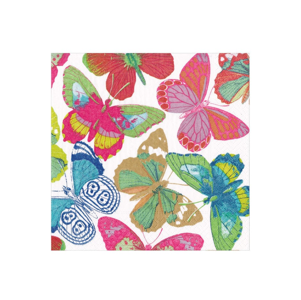 Bright Butterflies Luncheon Napkin – Wildflowers